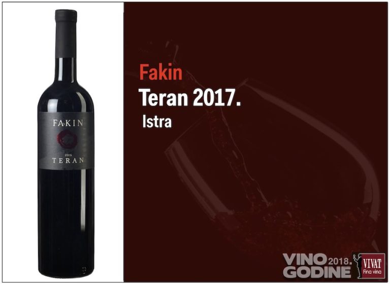 VINO GODINE 2018. Teran Marka Fakina plasirao se na 7. mjesto s 32 boda